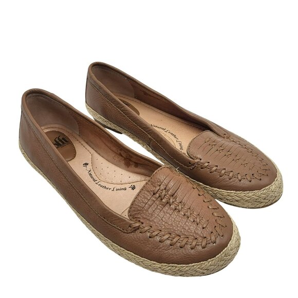 Sofft | Shoes | Sofft Malila Tan Brown Leather Slip On Shoes Flats ...